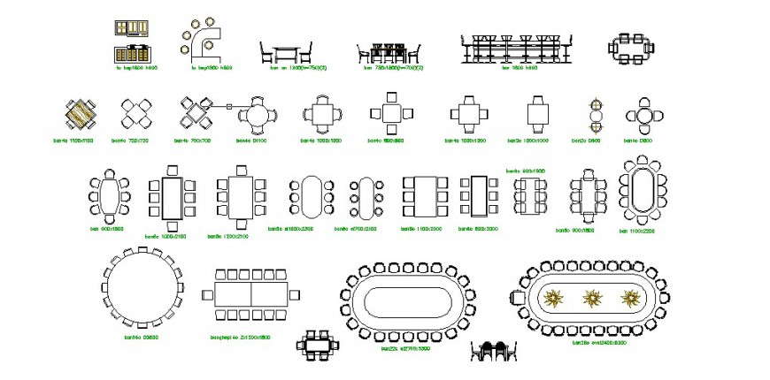 Multiple dining table, conference table and furniture blocks details ... Multiple dining table, conference table and furniture blocks details ...