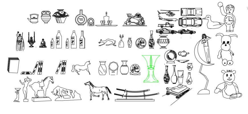 Multiple household, decorative and toy blocks cad drawing details dwg ... Multiple household, decorative and toy blocks cad drawing details dwg ...