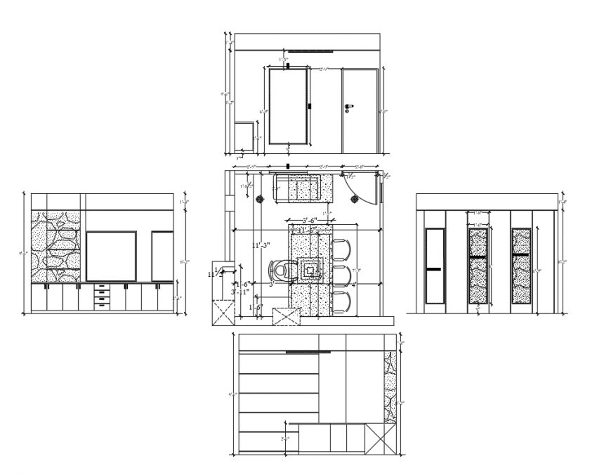 Office building false ceiling section and constructive details dwg file ... Office building false ceiling section and constructive details dwg file ...
