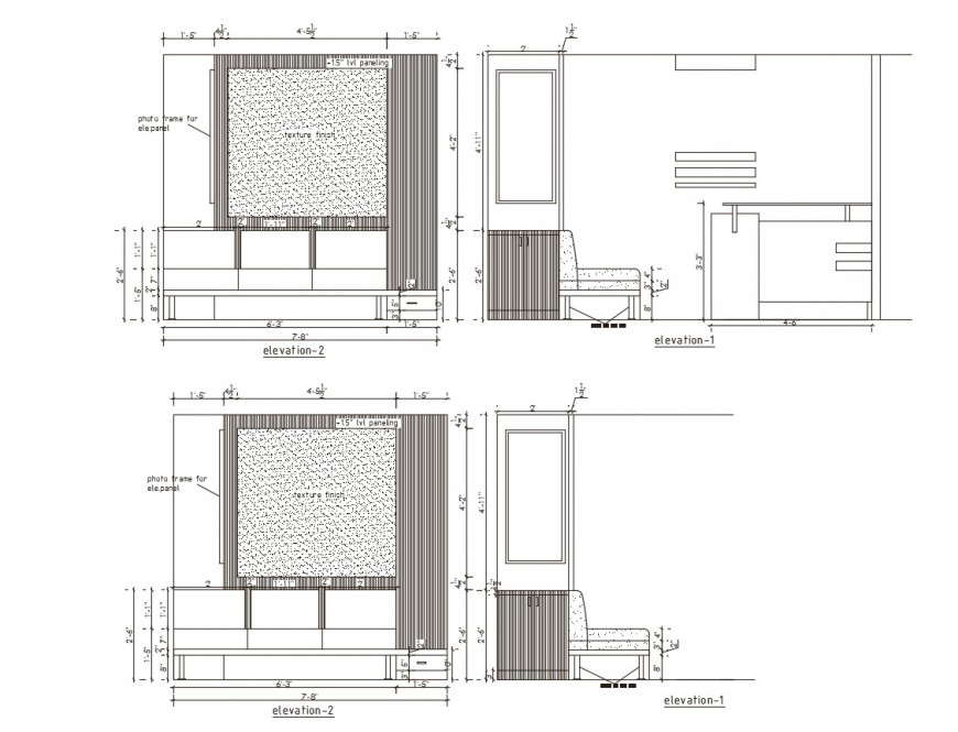 Office cabin all sided elevation and section drawing details dwg file ... Office cabin all sided elevation and section drawing details dwg file ...