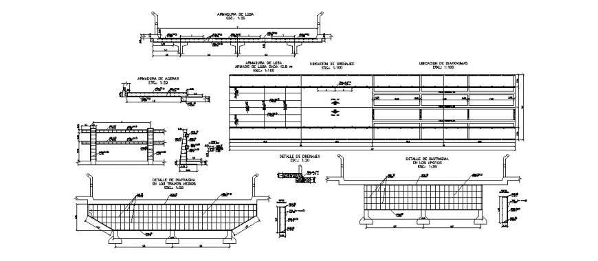 Pedestrian bridge structural detail drawing in dwg AutoCAD file. - Cadbull Pedestrian bridge structural detail drawing in dwg AutoCAD file. - Cadbull
