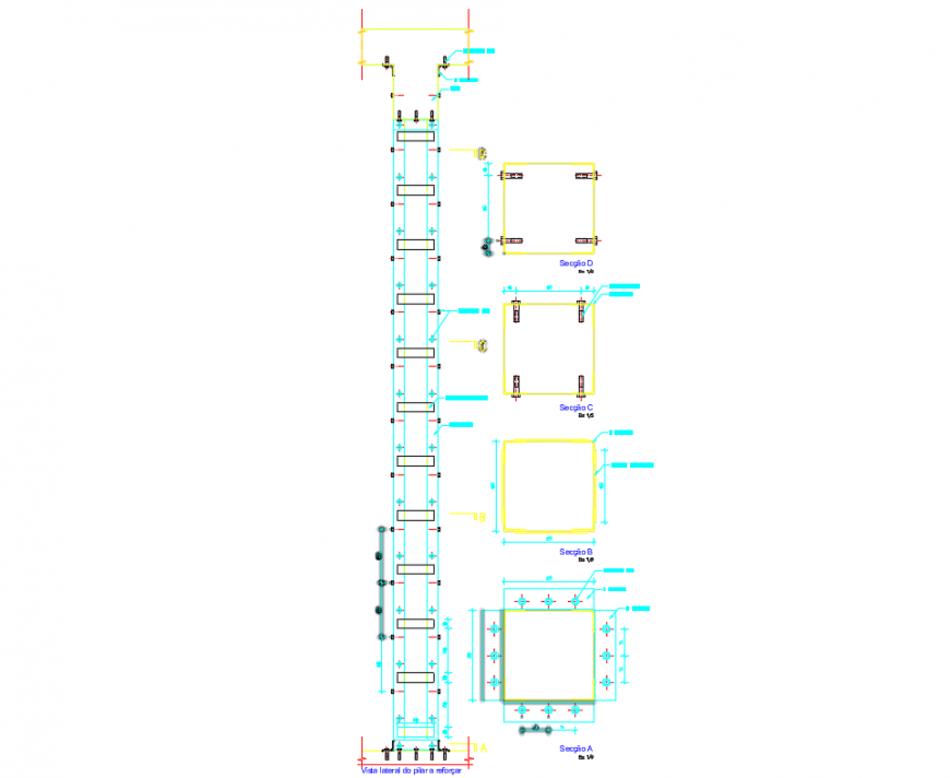 Pillars constructive structure details dwg file - Cadbull Pillars constructive structure details dwg file - Cadbull