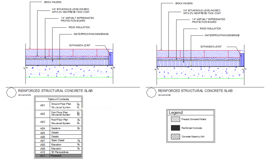 Reinforced structural concrete slab detail dwg file - Cadbull Reinforced structural concrete slab detail dwg file - Cadbull