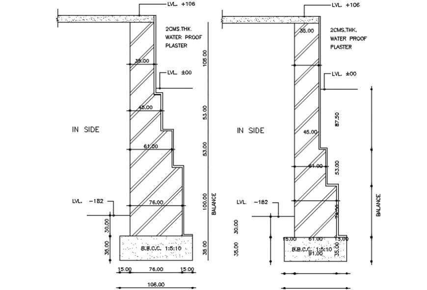 Ret masonry wall constructive structure cad drawing details dwg file ... Ret masonry wall constructive structure cad drawing details dwg file ...