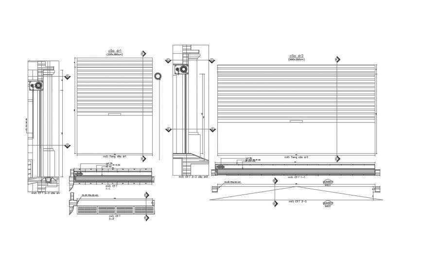 Rolling door elevation and installation cad drawing details dwg file ... Rolling door elevation and installation cad drawing details dwg file ...