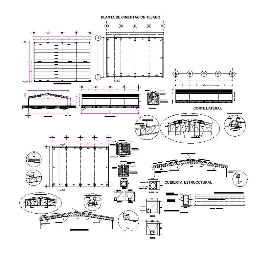 Roof Covering Details Drawings 2d View Autocad File Cadbull