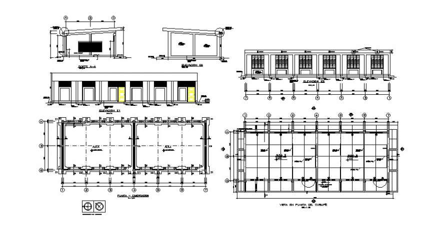 School classrooms elevation, section, floor plan and cad drawing ... School classrooms elevation, section, floor plan and cad drawing ...