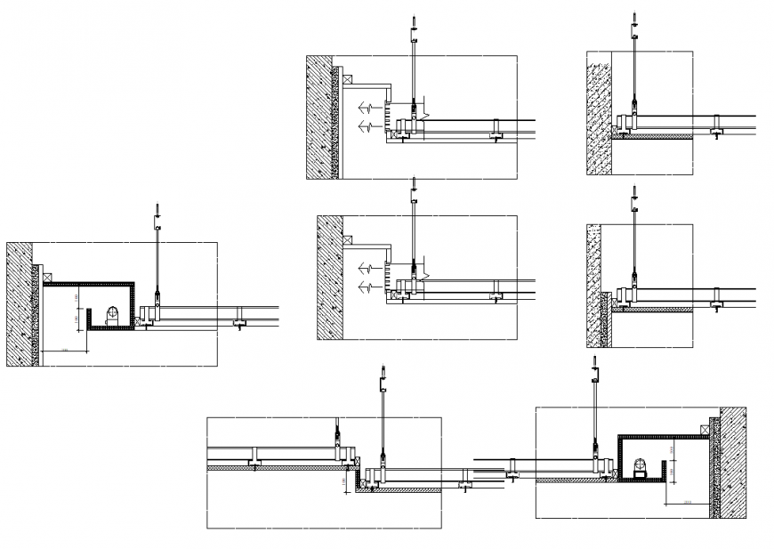 Section detail door plan layout file - Cadbull Section detail door plan layout file - Cadbull