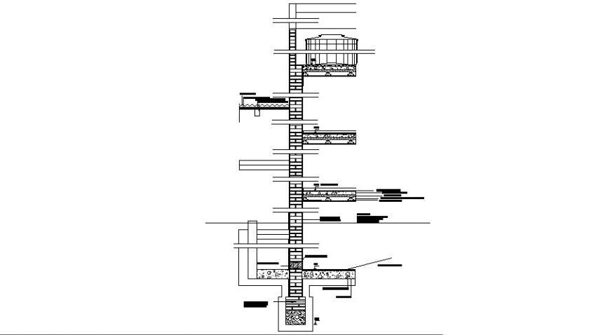 Single cut constructive section drawing details for building dwg file ... Single cut constructive section drawing details for building dwg file ...