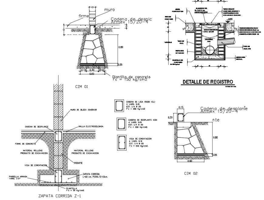 Structural Design And Construction Detail Dwg File Cadbull