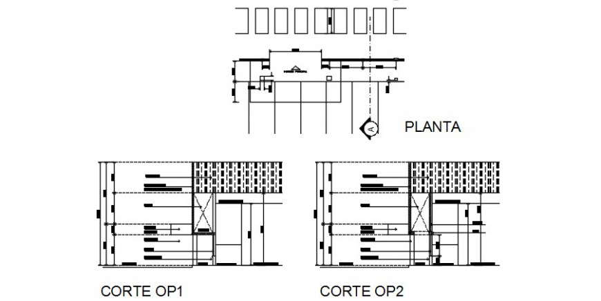 Super market both sided constructive section drawing details dwg file ... Super market both sided constructive section drawing details dwg file ...