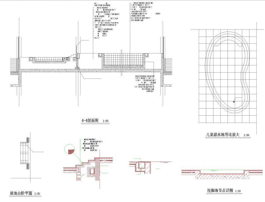 Swimming pool plan, elevation and section autocad file - Cadbull Swimming pool plan, elevation and section autocad file - Cadbull