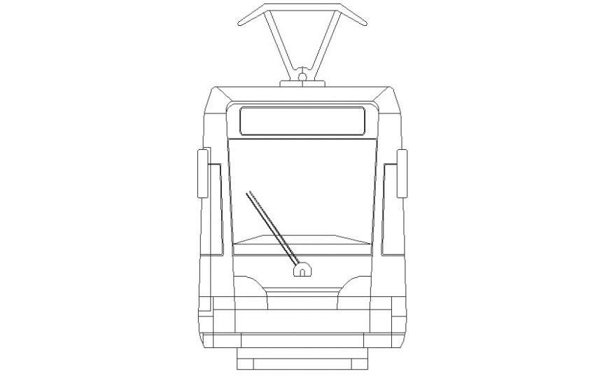 Train Elevation 2d View Layout Dwg File Cadbull Images