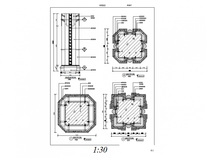 Trash-bin elevation and all sided sectional details dwg file - Cadbull Trash-bin elevation and all sided sectional details dwg file - Cadbull