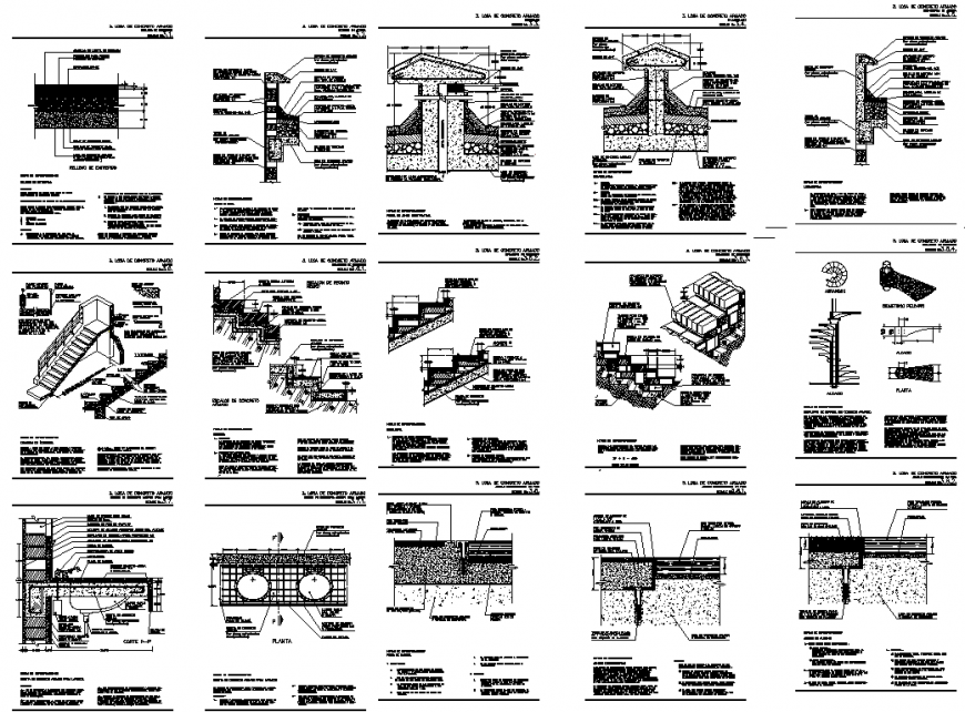 Typical construction detail drawing in dwg AutoCAD file. - Cadbull