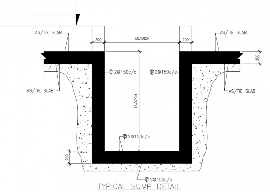Typical sump slab construction details dwg file - Cadbull Typical sump slab construction details dwg file - Cadbull