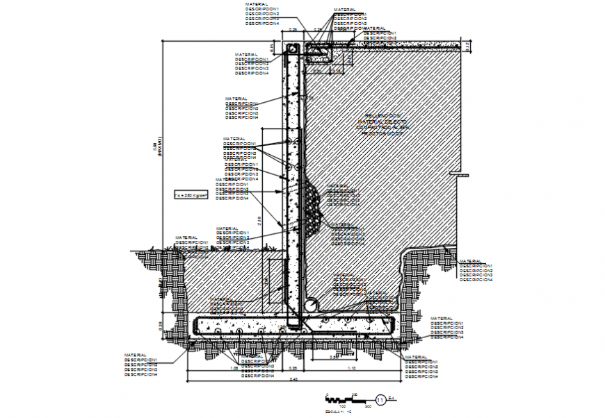 Wall block section and constructive structure details dwg file - Cadbull Wall block section and constructive structure details dwg file - Cadbull