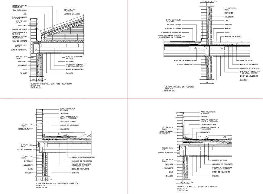 Wall to roof section plan autocad file - Cadbull Wall to roof section plan autocad file - Cadbull