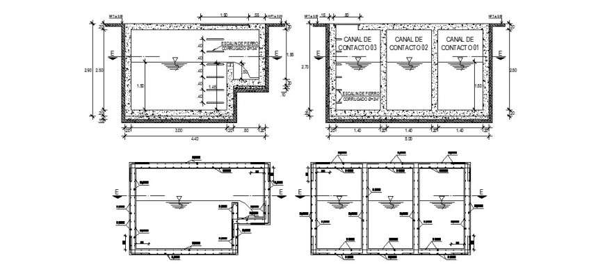 Water Tank Detail Rcc Structure D View Cad Construction Unit Layout ... Water Tank Detail Rcc Structure D View Cad Construction Unit Layout ...