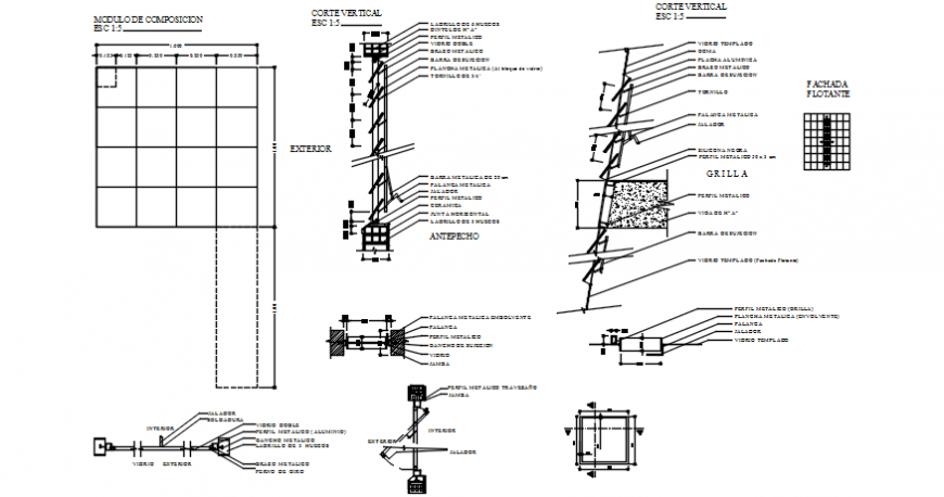 Window elevation, frame and installation drawing details dwg file - Cadbull Window elevation, frame and installation drawing details dwg file - Cadbull
